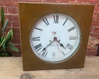 Antique School Clock - Etsy