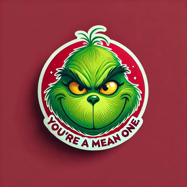 The Grinch Stickers - Etsy