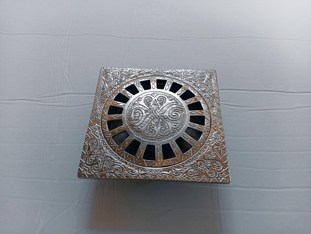 Handmade Engraved Copper Shower Drain - Vintage Solid Brass Grate - Etsy