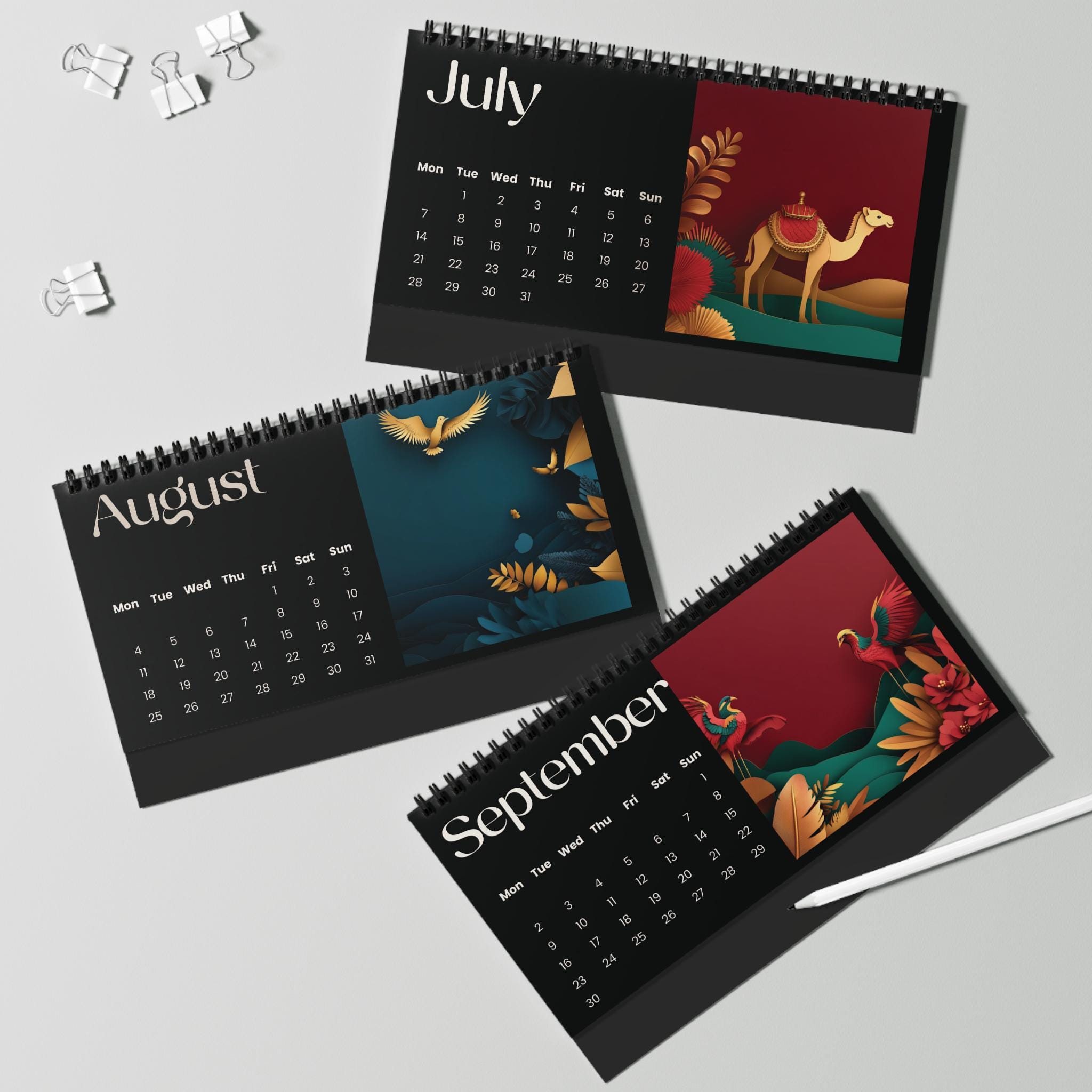 Printable Version of Desktop Calendar - Downloadable Safari Wildlife ...