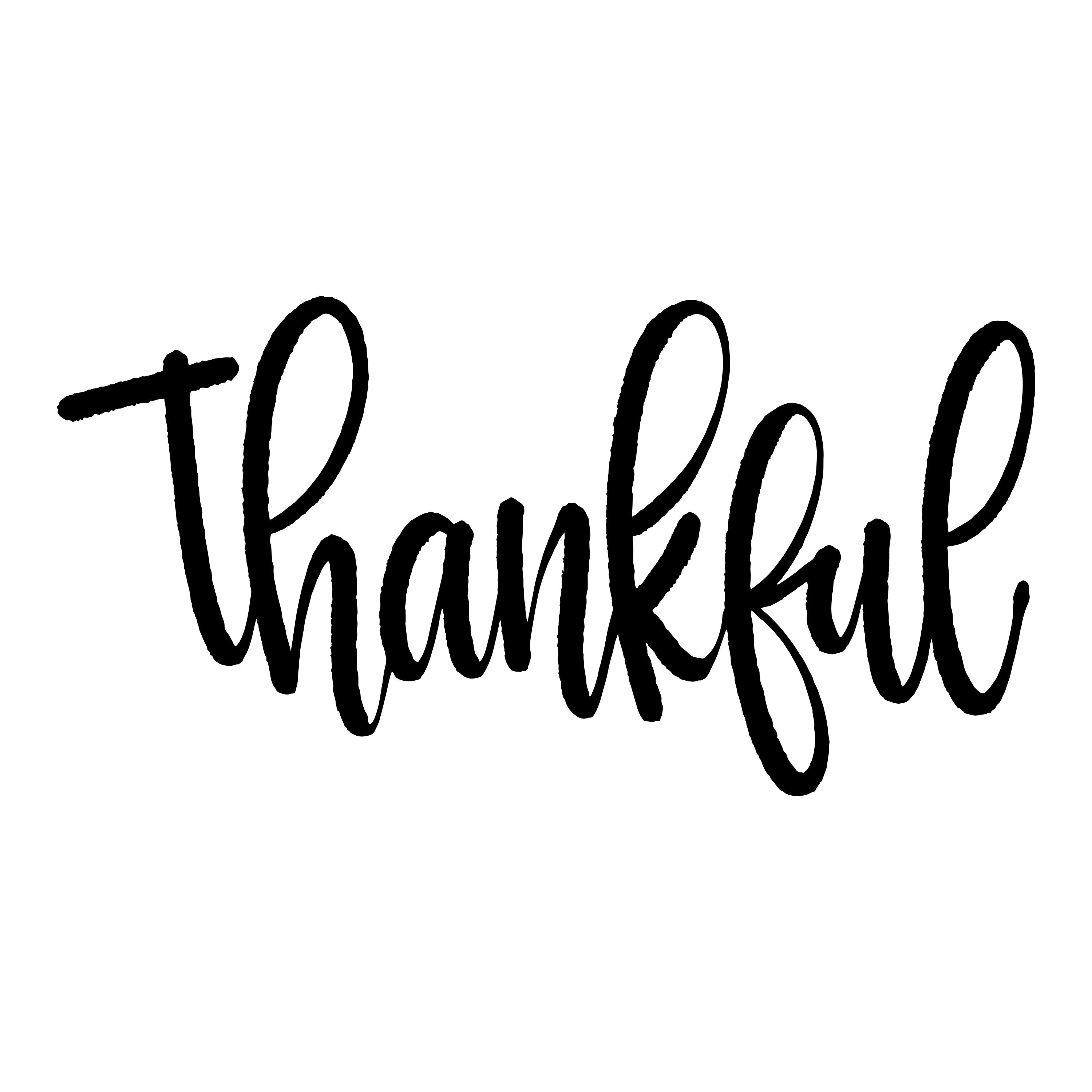 Thankful Grateful Blessed Clip Art SVG PNG JPEG - Etsy Ireland