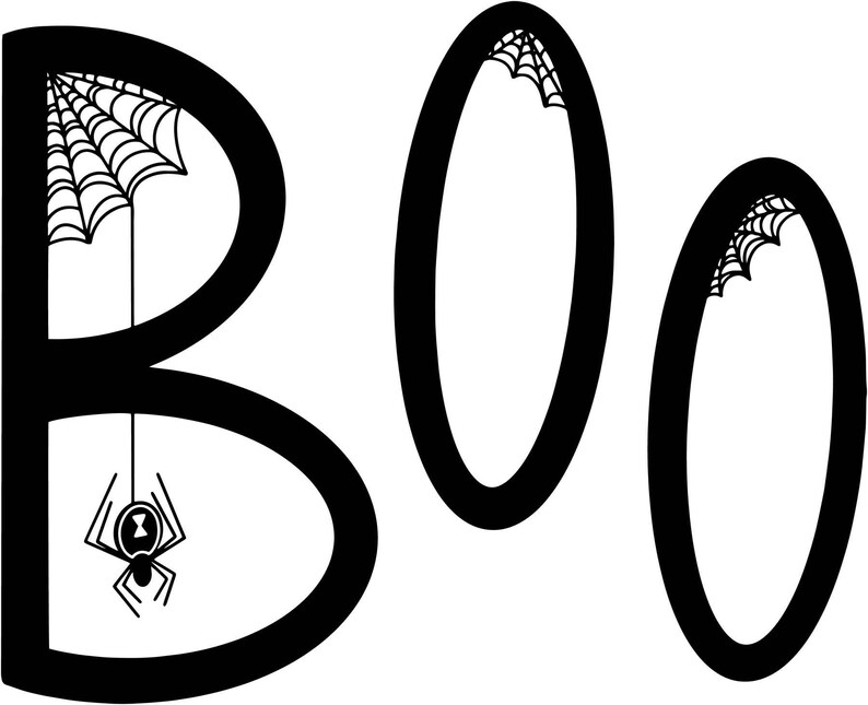 Boo Clipart SVG PNG JPEG - Etsy