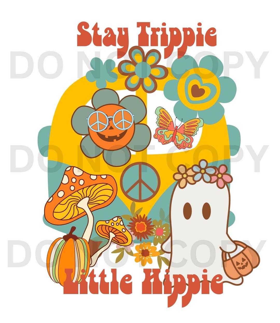 Boho Halloween Trippie Hippie Ghost PNG Retro Vintage Pumpkin Png - Etsy