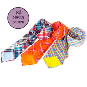 Sewing Pattern - Men's Four Fold Necktie (PDF for Immediate Download ...