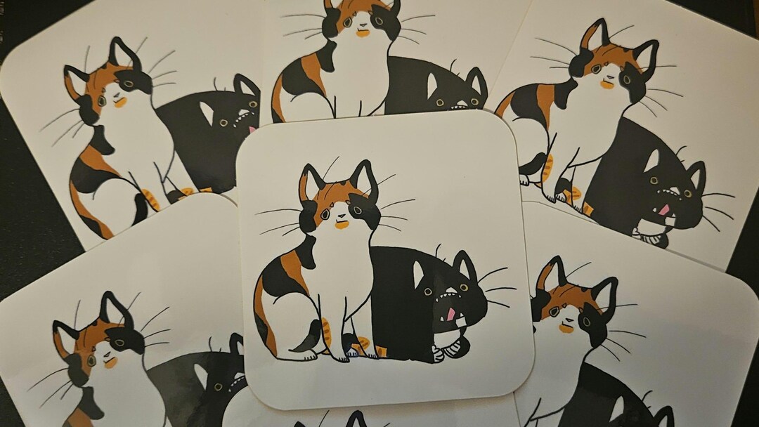 Hemingway Cat Stickers - Etsy