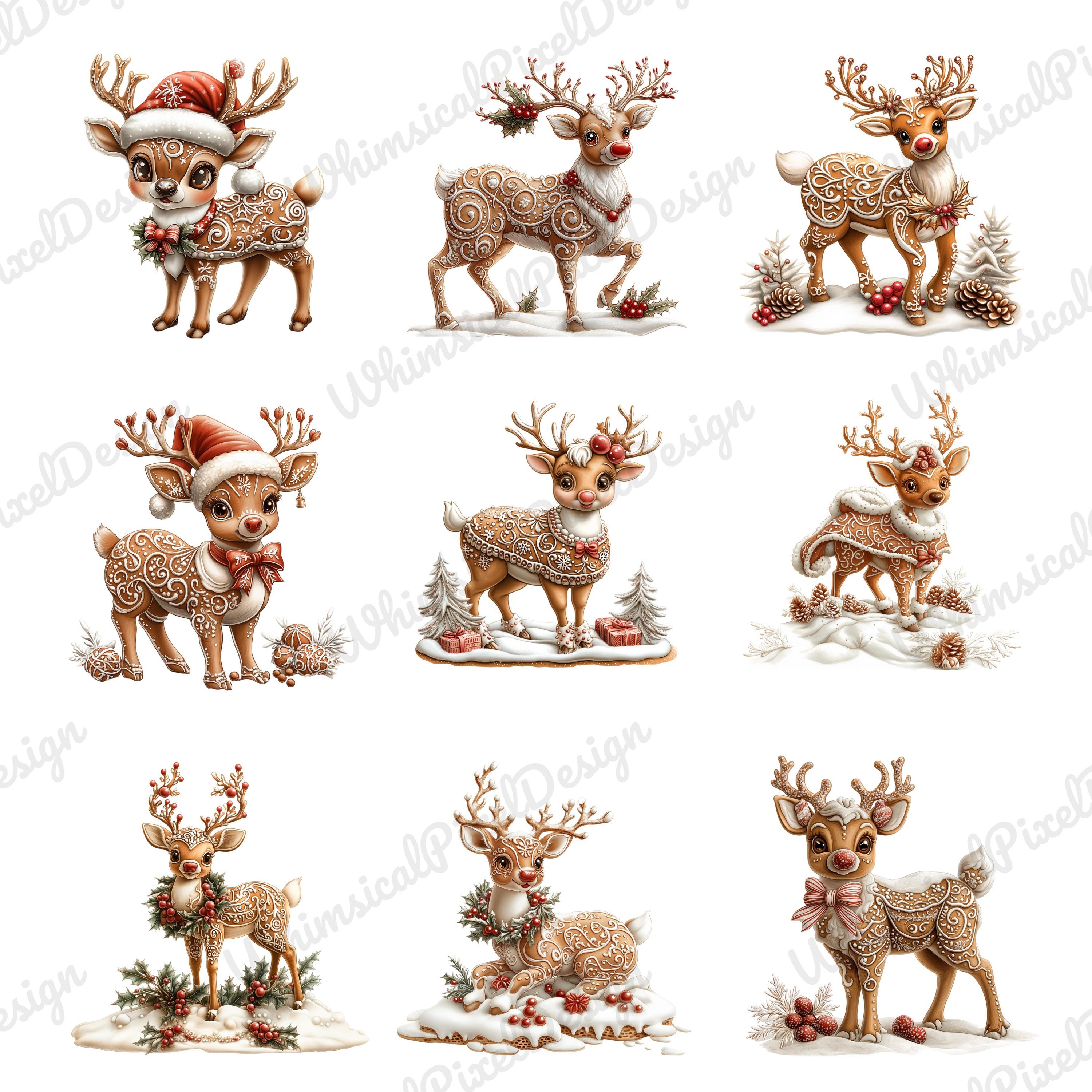 Gingerbread Clipart Reindeer Png Christmas Ginger Bread Png Winter Clip ...