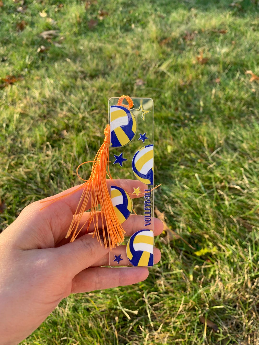 Volleyball Bookmark • Custom Sports Bookmark • Athlete Gift • Game Day ...