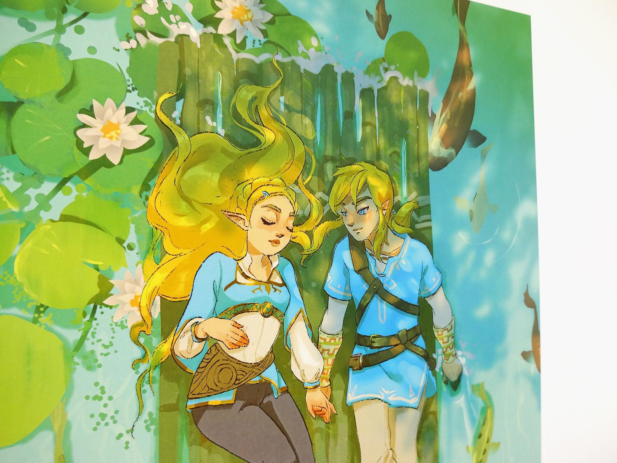 Botw Legend of Zelda Breath of the Wild Video Game Poster Nerd Cave Art ...