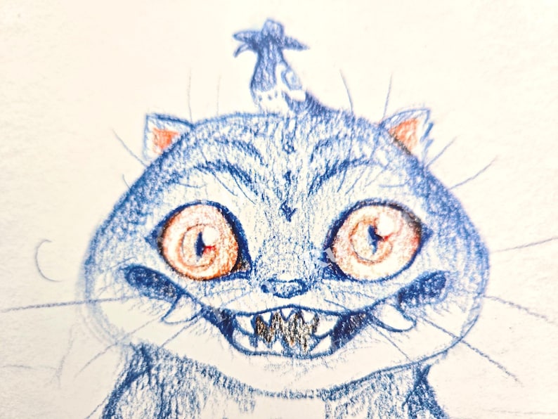 Kpop Demon Hunters Art Print - Derpy Tiger Illustration (8.5x11in ...