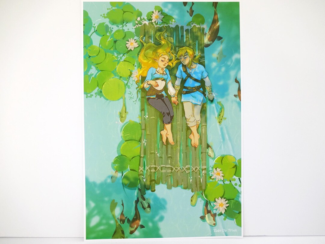 Botw Legend of Zelda Breath of the Wild Video Game Poster Nerd Cave Art ...