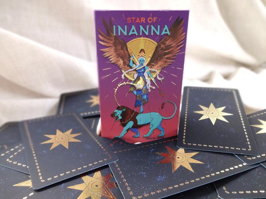 Star of Inanna Tarot Deck: Sumerian Goddess Oracle Cards - Etsy