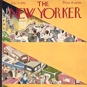 The NEW YORKER Magazine Very Rare Original Cover - July 9, 1932 - Virginia Andrews - Etsy