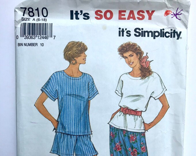 UNCUT Sewing Pattern - Simplicity 7810 Its so Easy Pants, Shorts and ...