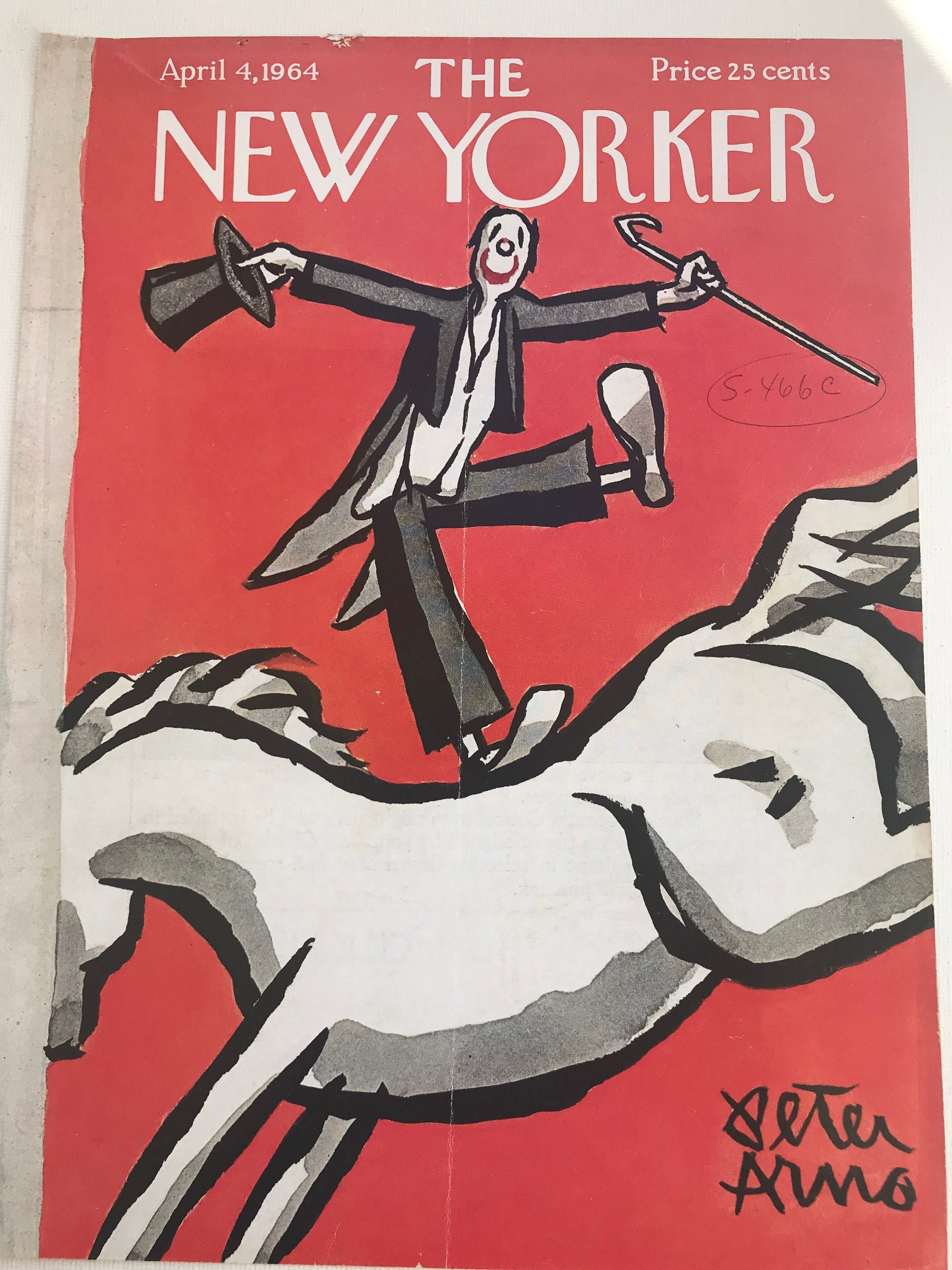 The NEW YORKER Magazine Cover - April 4, 1964 - Rare Original Cover ...