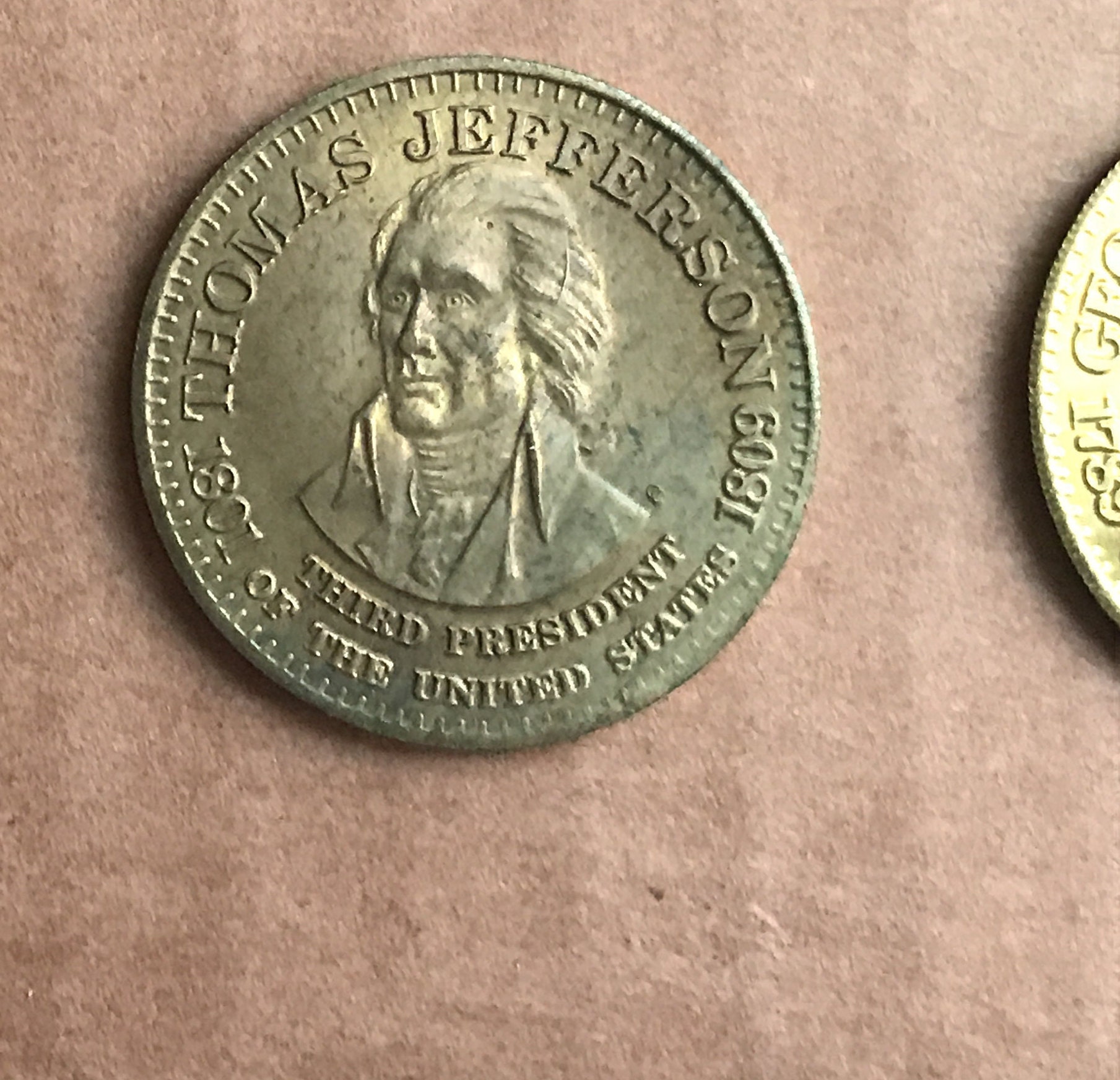 1992 Shell Gas token coin Presidential Bronze Thomas Jefferson | Etsy