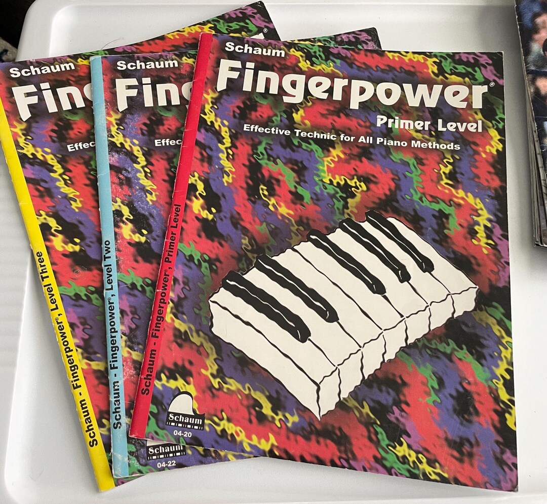 Schaum Piano Finger Power Primer – Levels 1, 2 & 3 – Technique Exercise ...