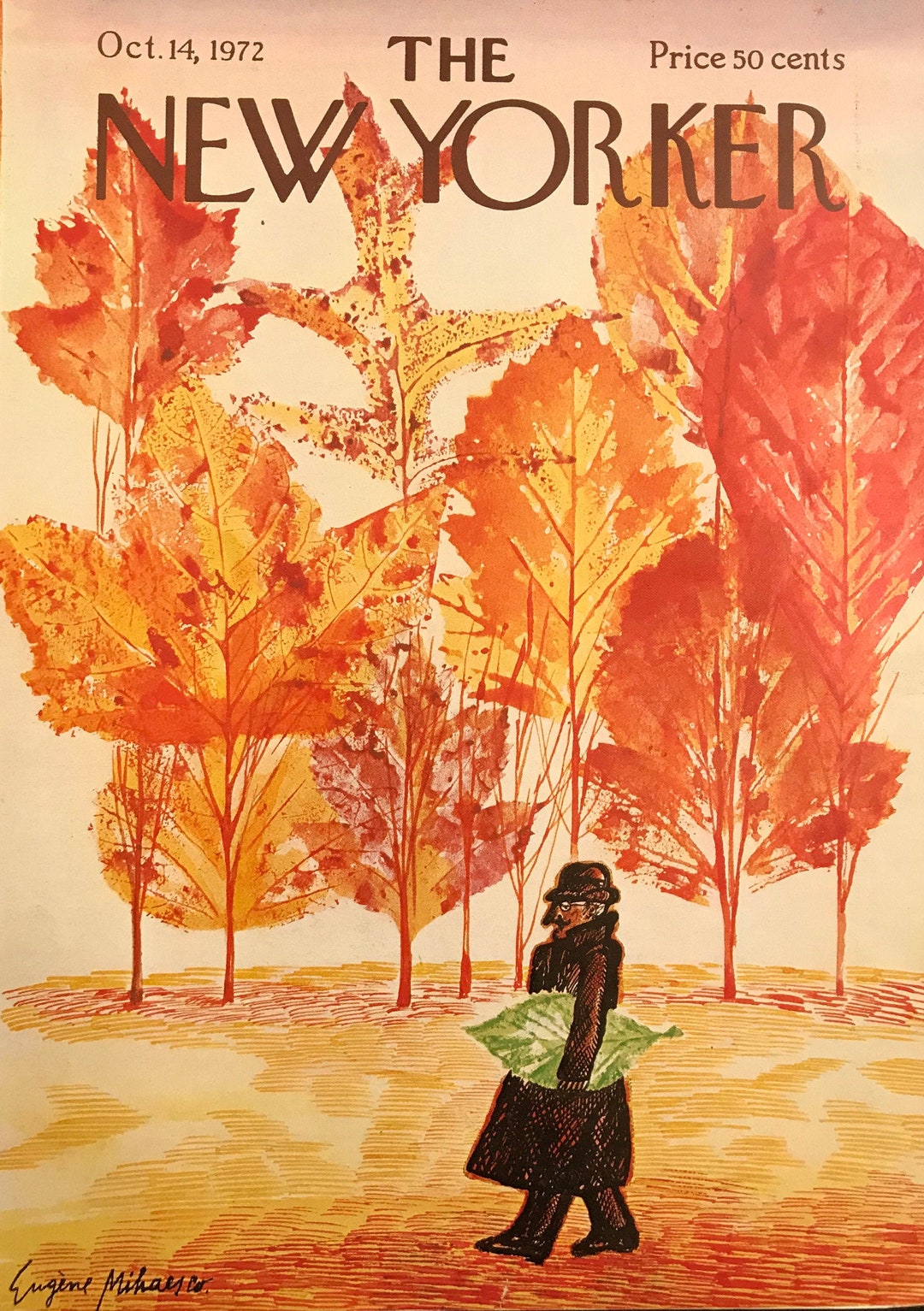 October 14, 1972 - the NEW YORKER Magazine Original Cover - Trees ...
