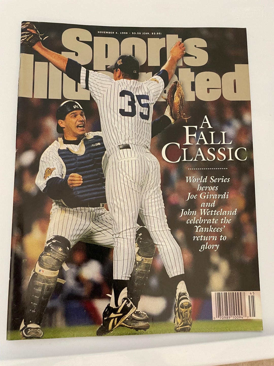 Sports Illustrated November 4 1996 Joe Girardi NY Yankees - Complete ...