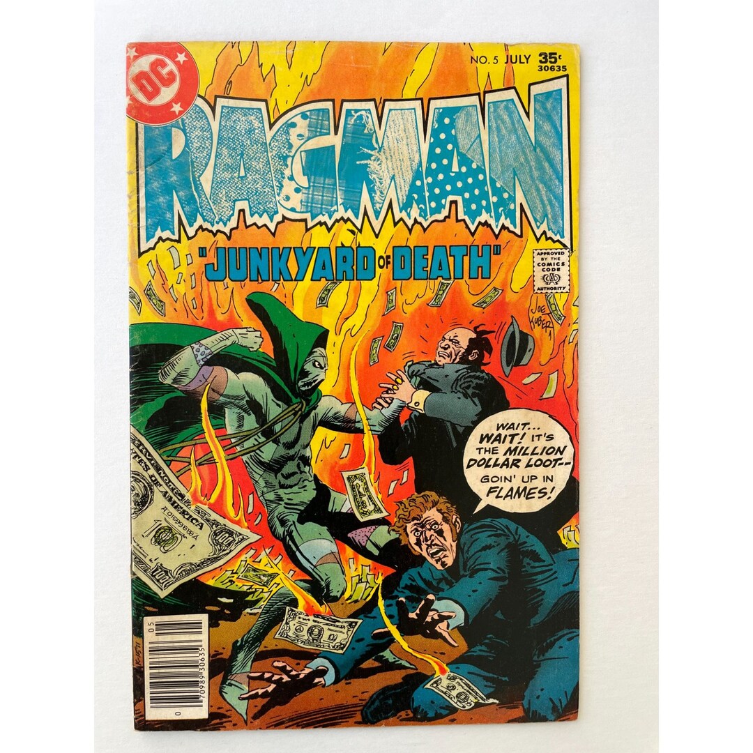 Vintage Comic Book - DC Comics Ragman #5, Bronze Age DC Comics ,1977 ...