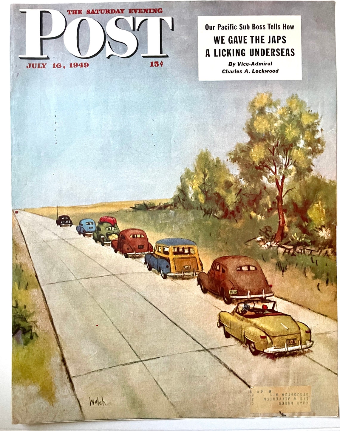 RARE - Saturday Evening Post - Original Cover - July 16, 1949 - Etsy