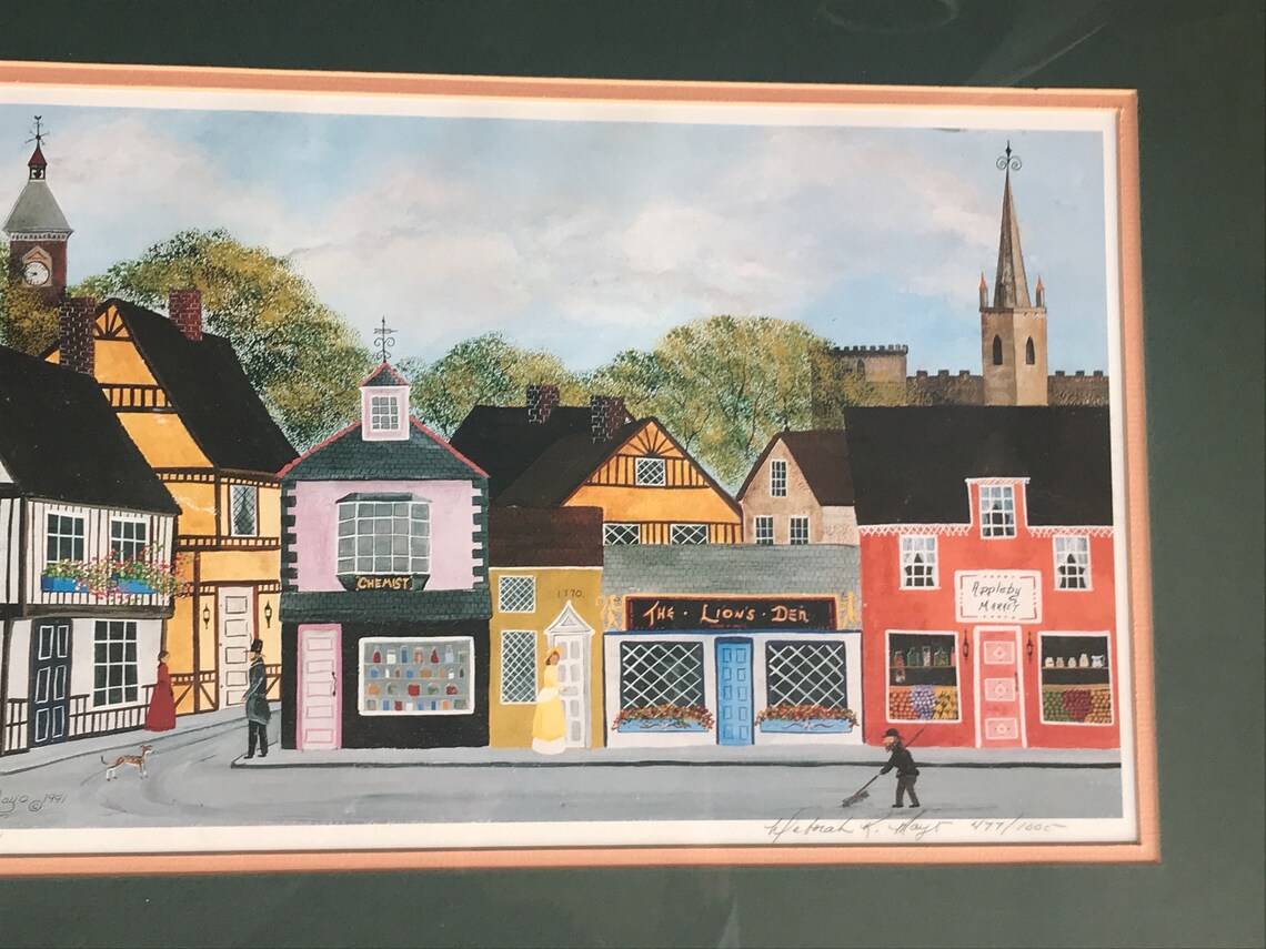 Stunning Signed and Framed Folk Art Print Deborah K. Mayo | Etsy