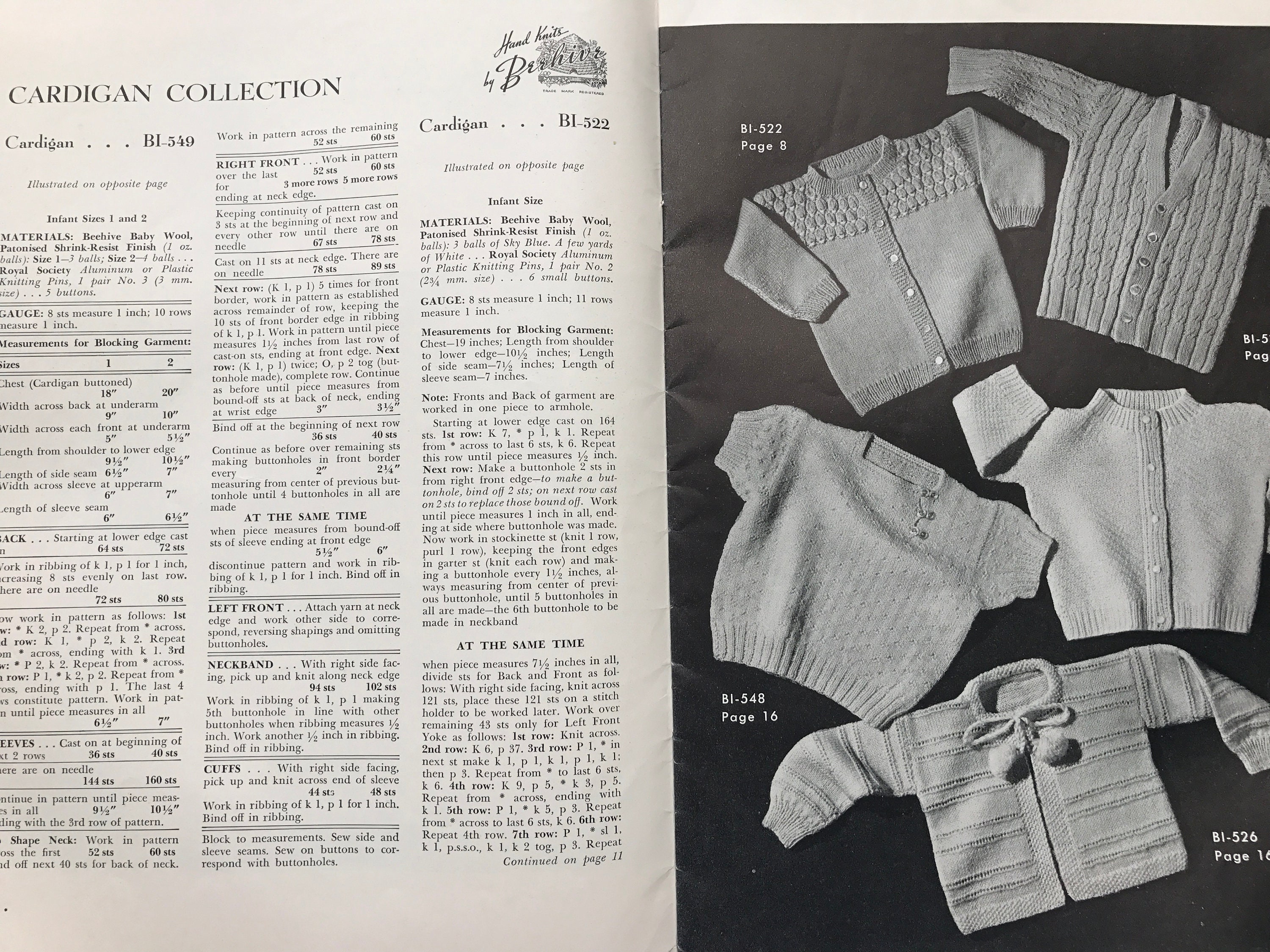 Vintage Knitting Pattern Book Baby Clothing Patterns Book | Etsy