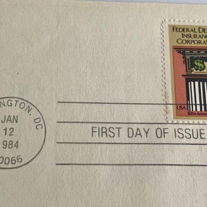 FDIC Federal Deposit Insurance Corporation 20-cent Postage Stamp & 22K ...