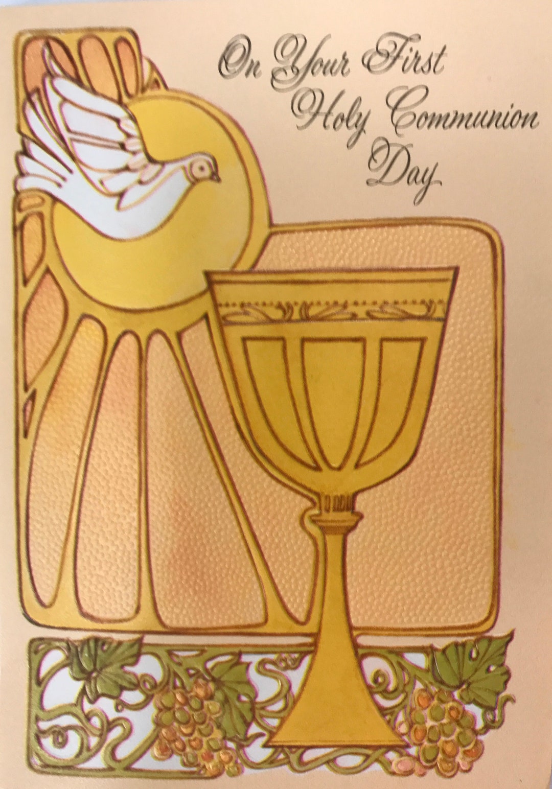 Vintage First Holy Communion and Envelope - Never Used - Etsy