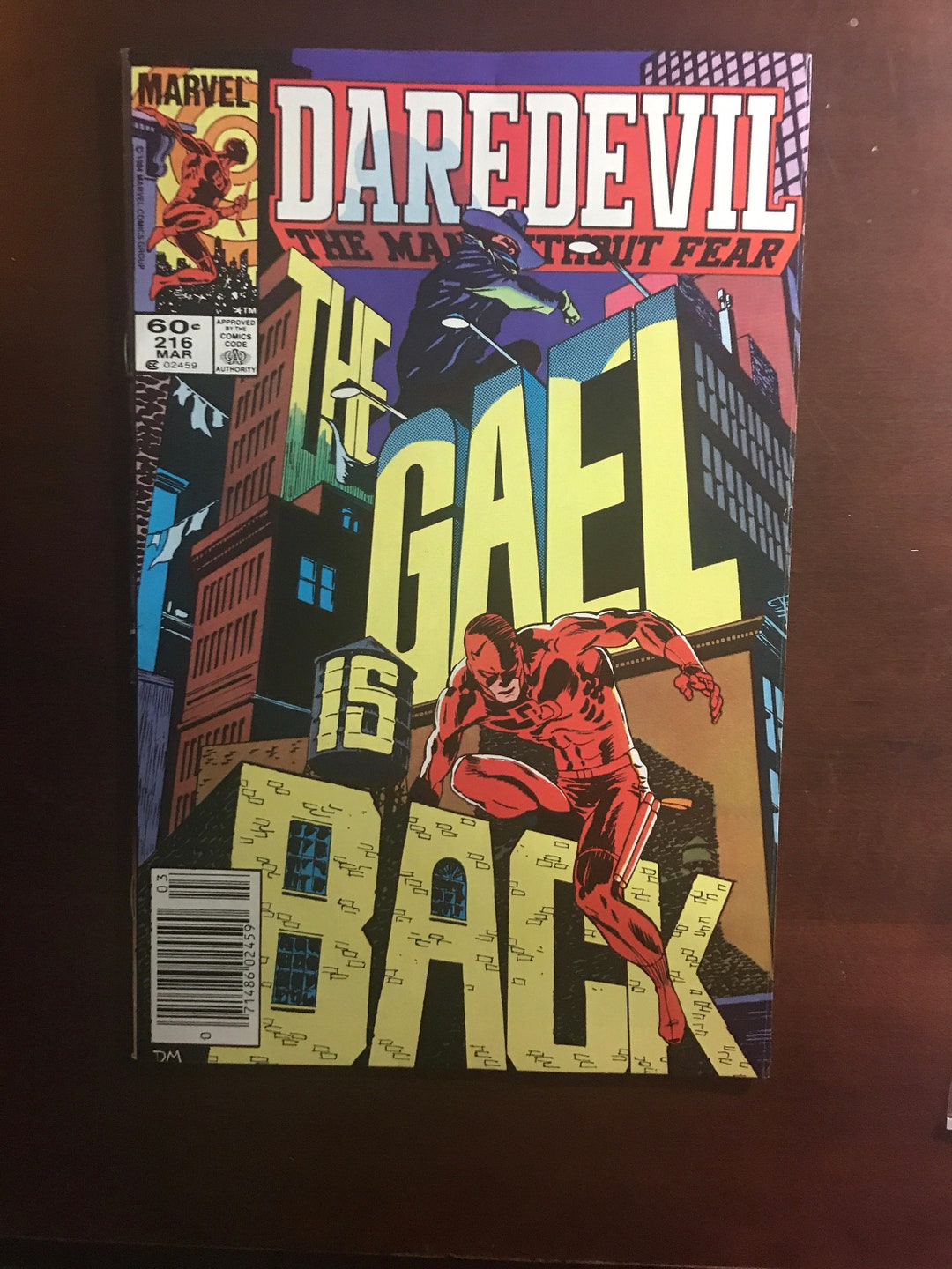 Marvel Comic's - Daredevil 216 1985 Marvel Comics the Gael Kingpin ...