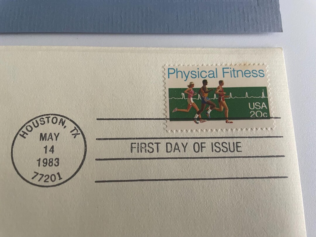 First Day of Issue 22k Gold Replica Stamp - Physical Fitness - Exercise ...