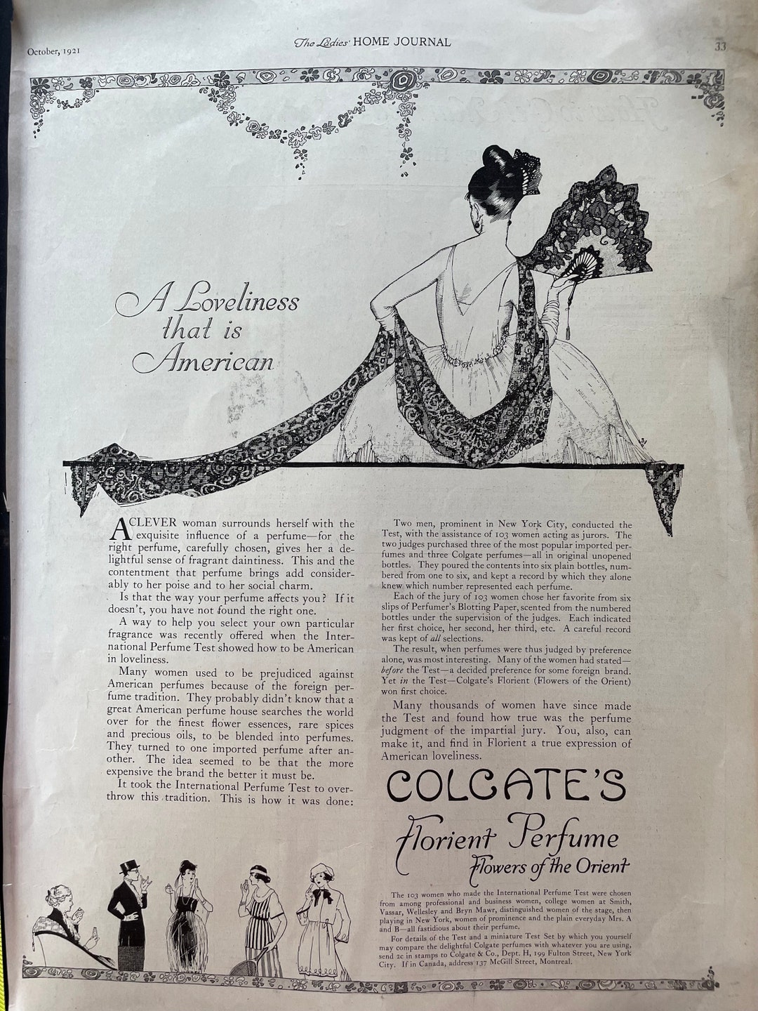 1921 Original Advertisement for Florient Perfume Flowers From the ...