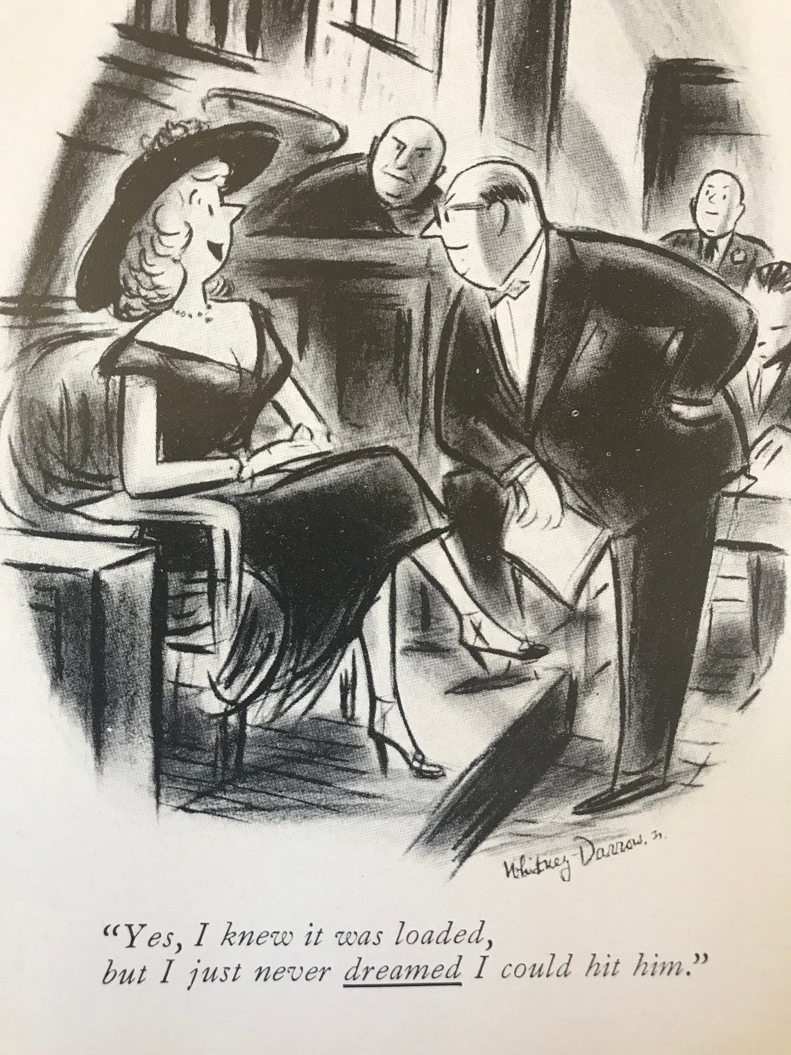 Vintage NEW YORKER Magazine cartoon ready to frame court | Etsy