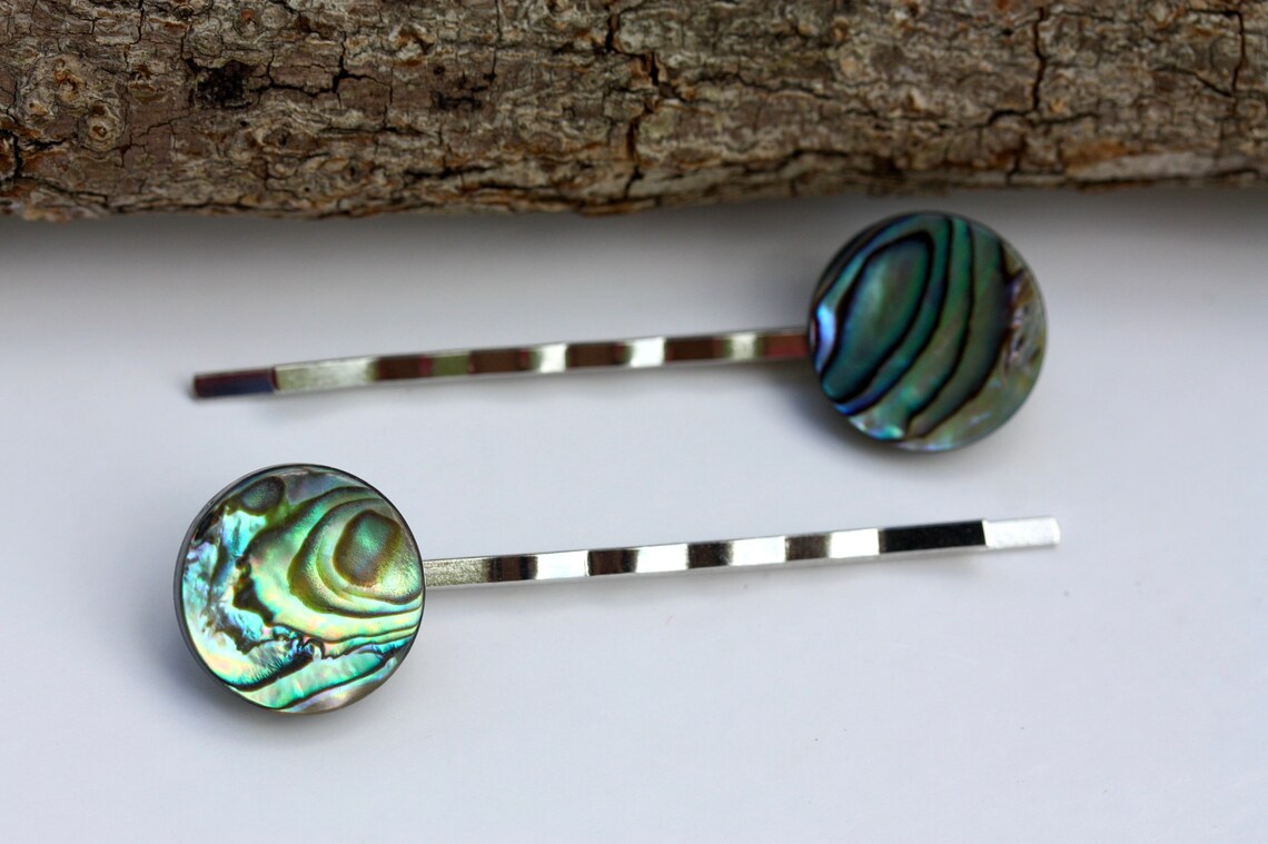 Abalone Shell Stud Earrings - Etsy