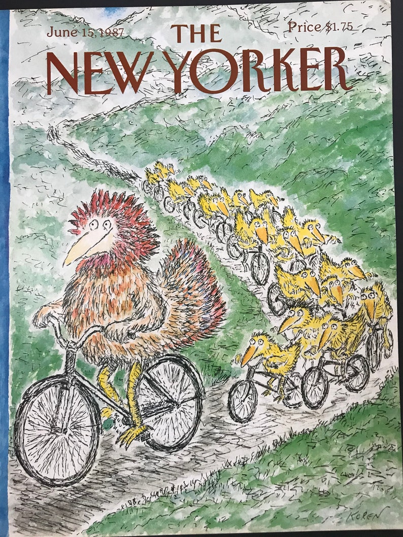June 15 1987 the NEW YORKER Magazine Original Cover - Etsy