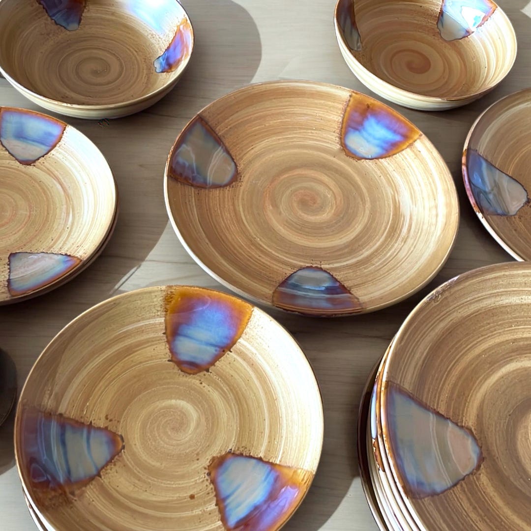 Stunning Vintage Sango Splash Dishes - Dinner Plates, Salad Plates ...