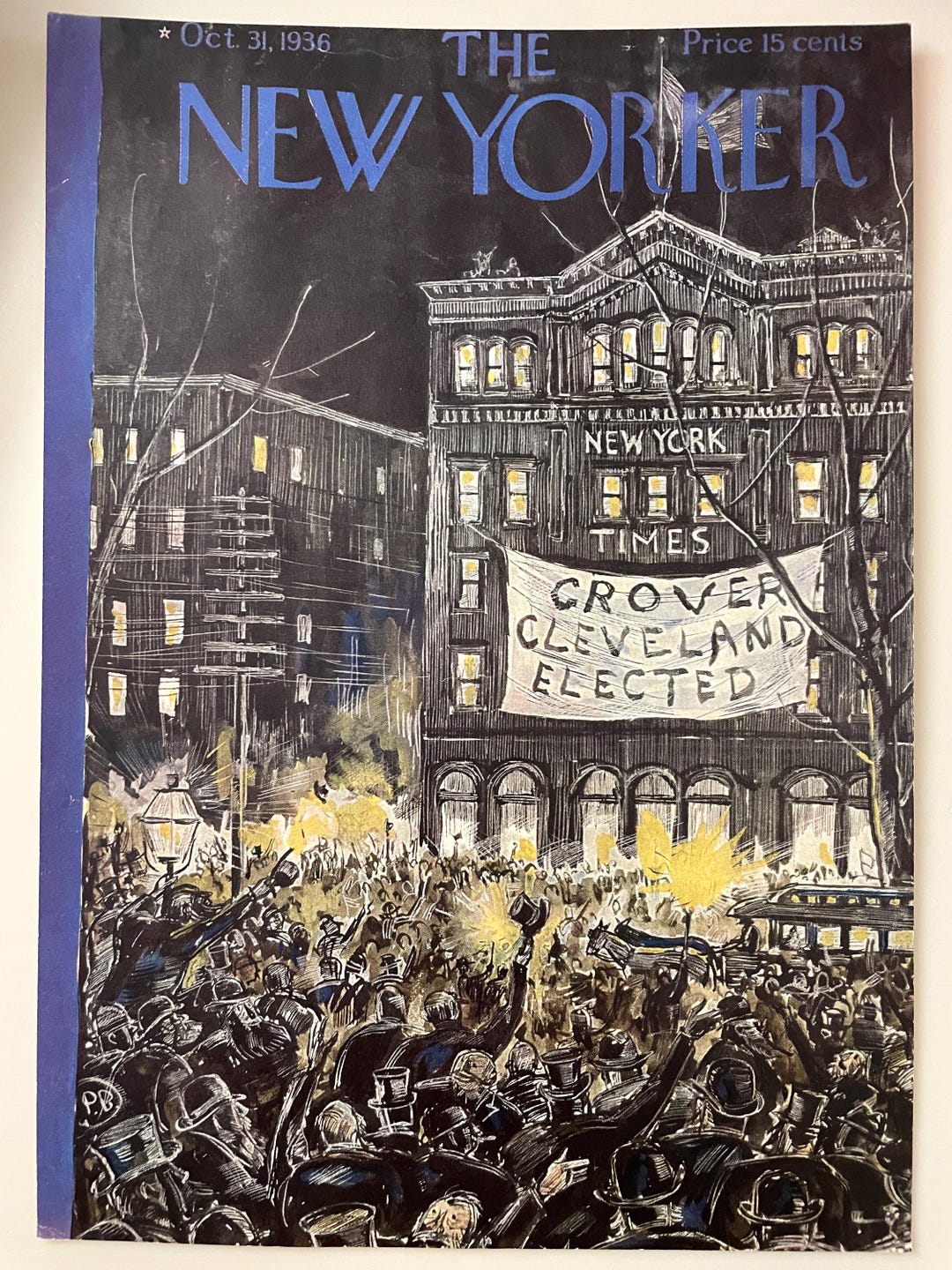 The NEW YORKER Magazine RARE Original Cover - October 31, 1936 - Grover ...