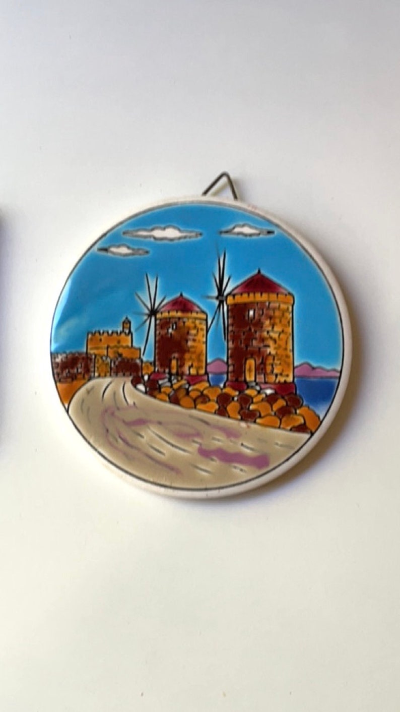 Set of 3 Vintage Handmade Greek Tiles - Signed Neofitou Keramik - Etsy