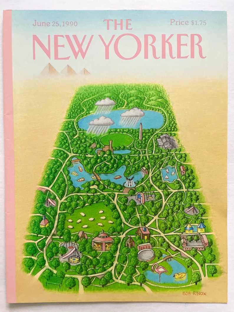 June 25, 1990 - the NEW YORKER Magazine Vintage Original Cover - Etsy