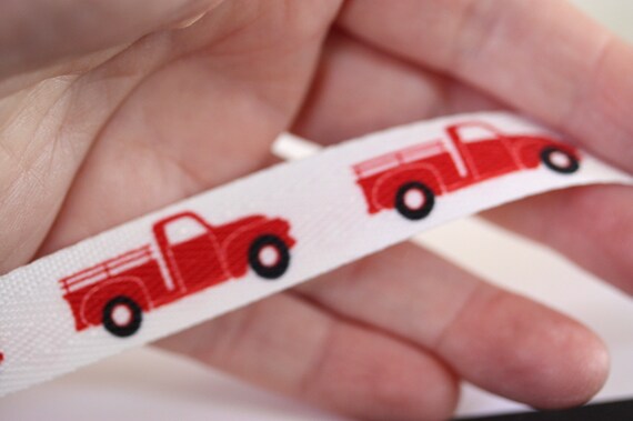 Charming Fire Truck Ribbon New Mint Condition Price per | Etsy