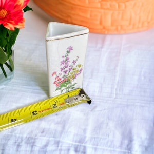 Charming Little Triangular Porcelain Flower Vase by Leart, Schmidt ...