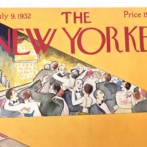 The NEW YORKER Magazine Very Rare Original Cover - July 9, 1932 - Virginia Andrews - Etsy