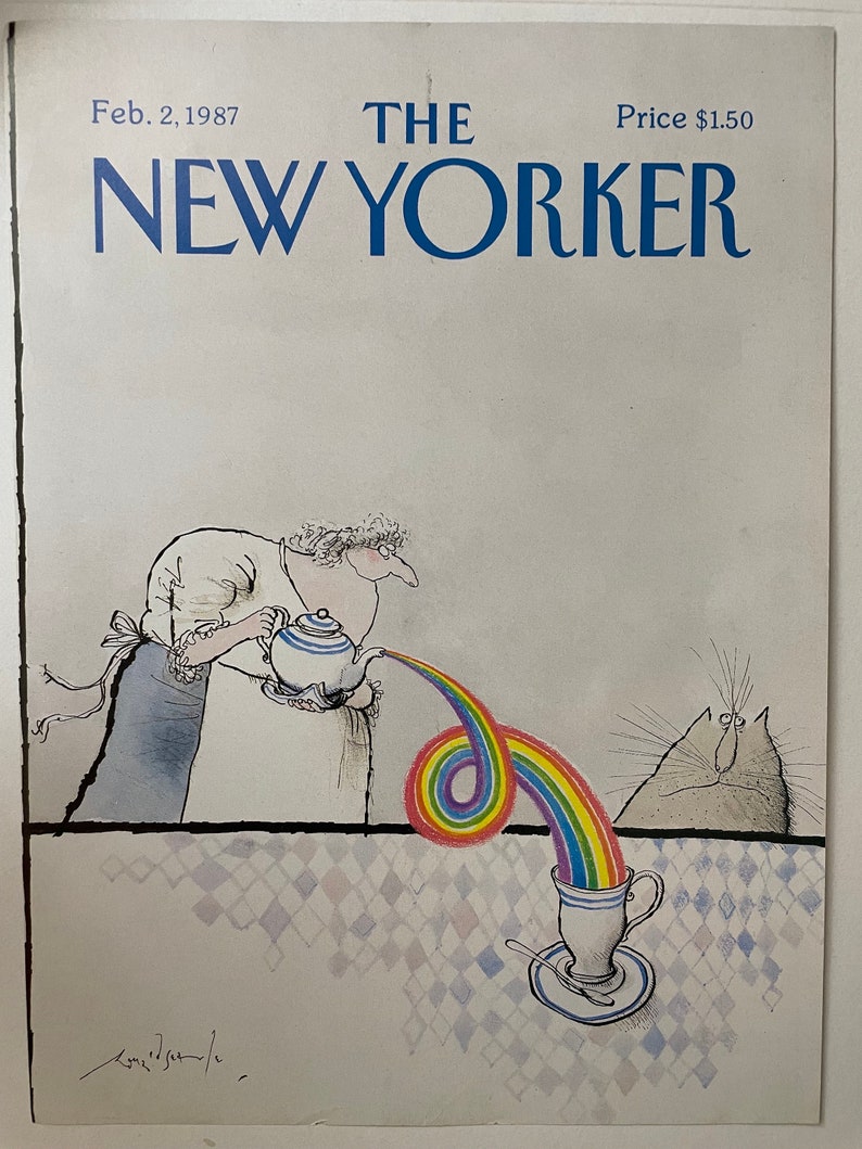 February 2, 1987 - the NEW YORKER Magazine Original Cover by Ronald ...