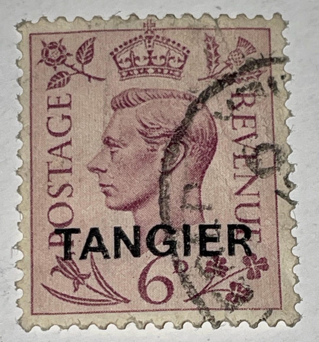 Tangier - King George VI - 1949 Postage Stamp 6d British Penny (old) - Etsy