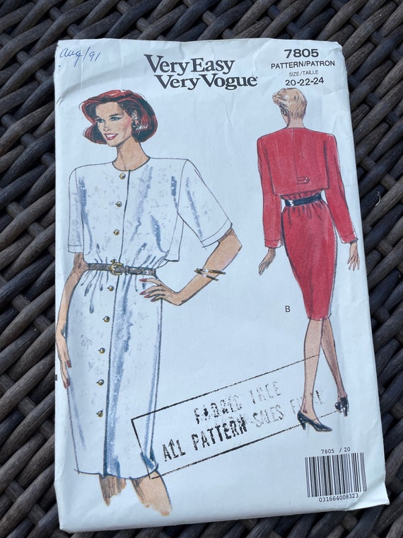 UNCUT Vintage Sewing Pattern From the 1990's Very Easy - Etsy