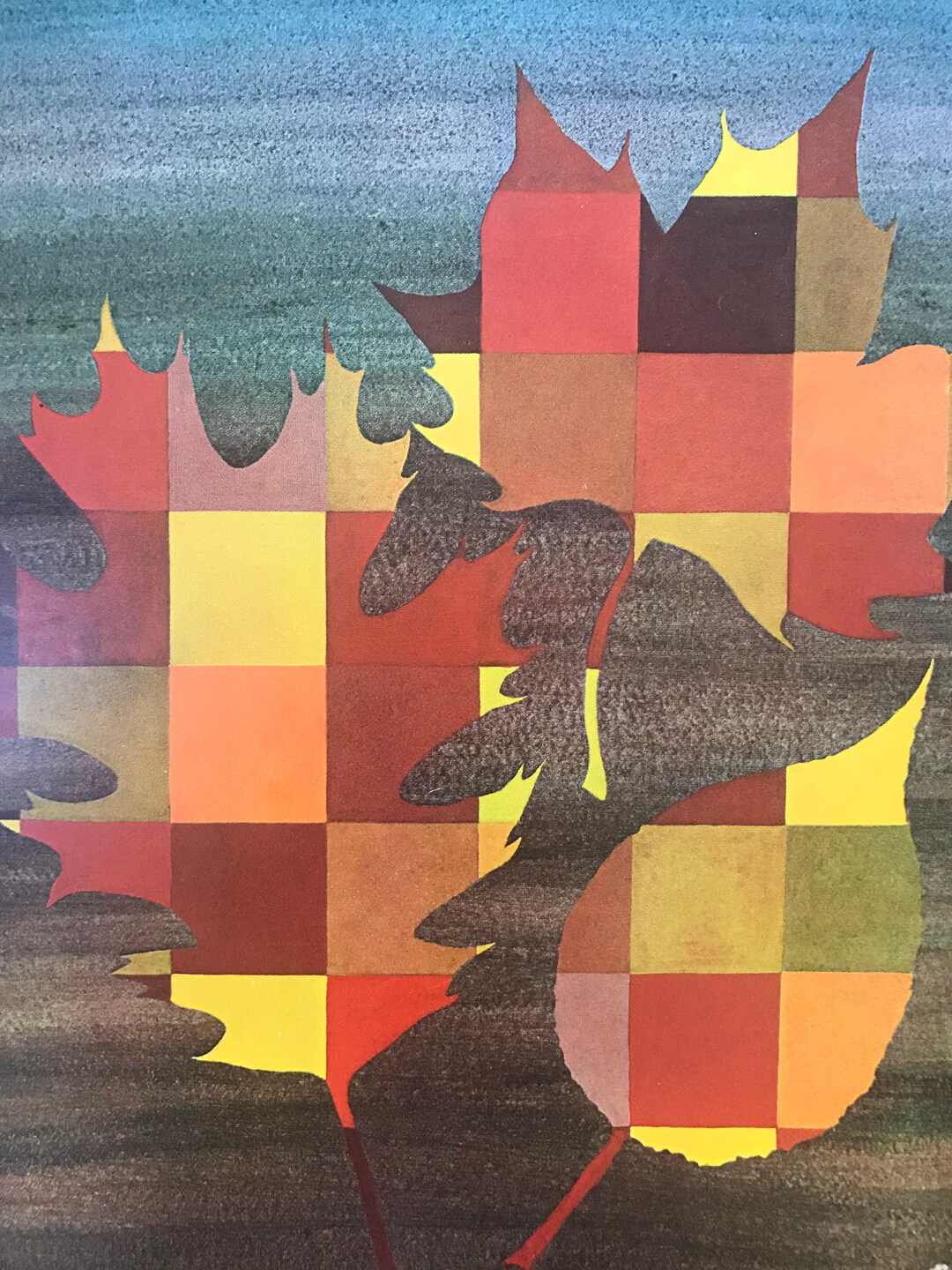 October 11, 1969 - the NEW YORKER Magazine Original Cover - Leaves - Etsy