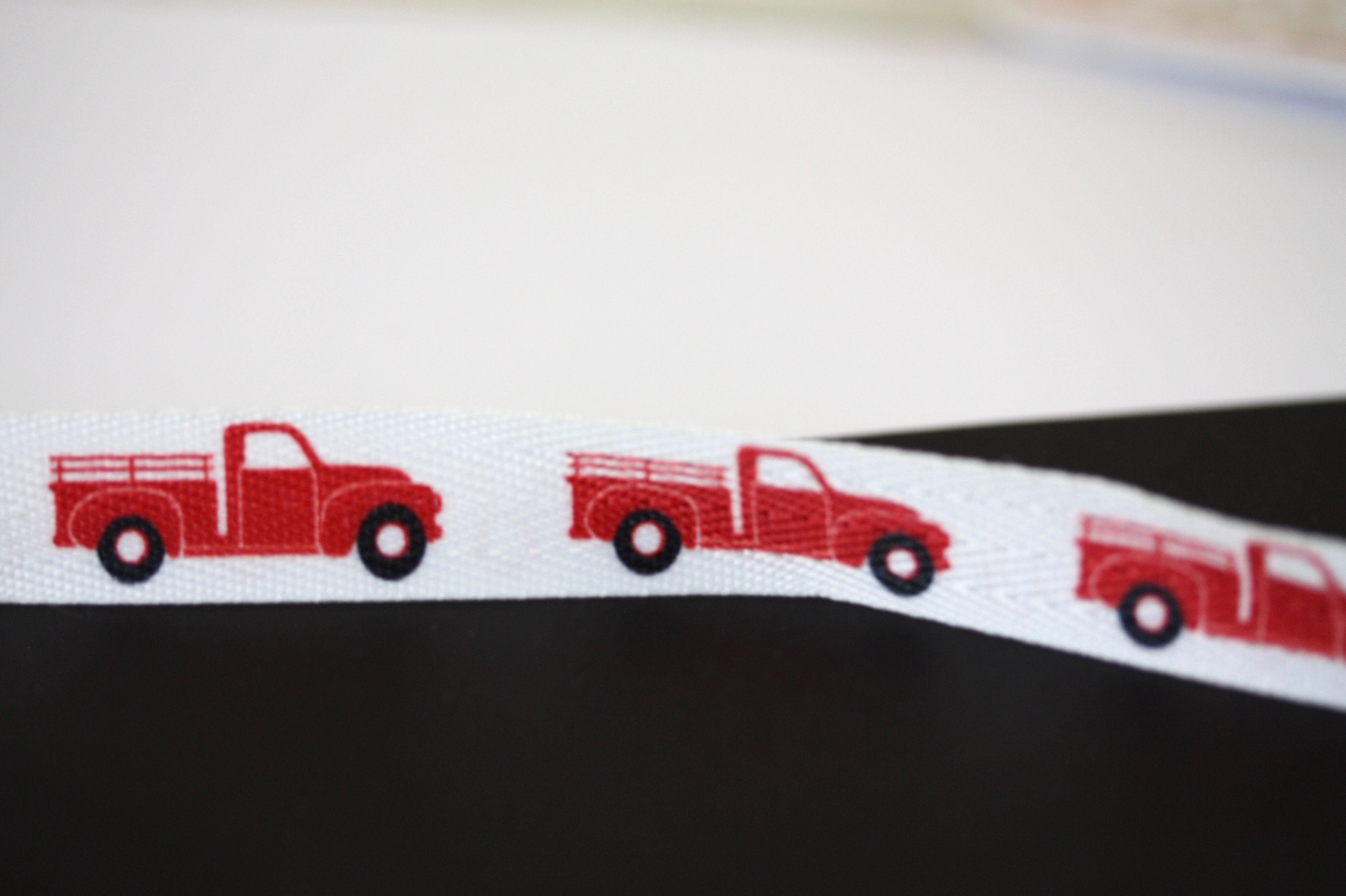Charming Fire Truck Ribbon New Mint Condition Price per | Etsy