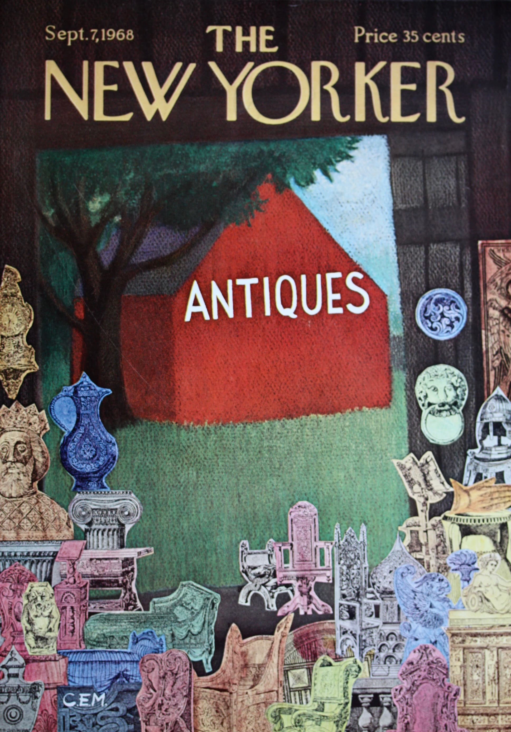 The NEW YORKER Magazine Original Cover - September 7, 1968 - Antique ...