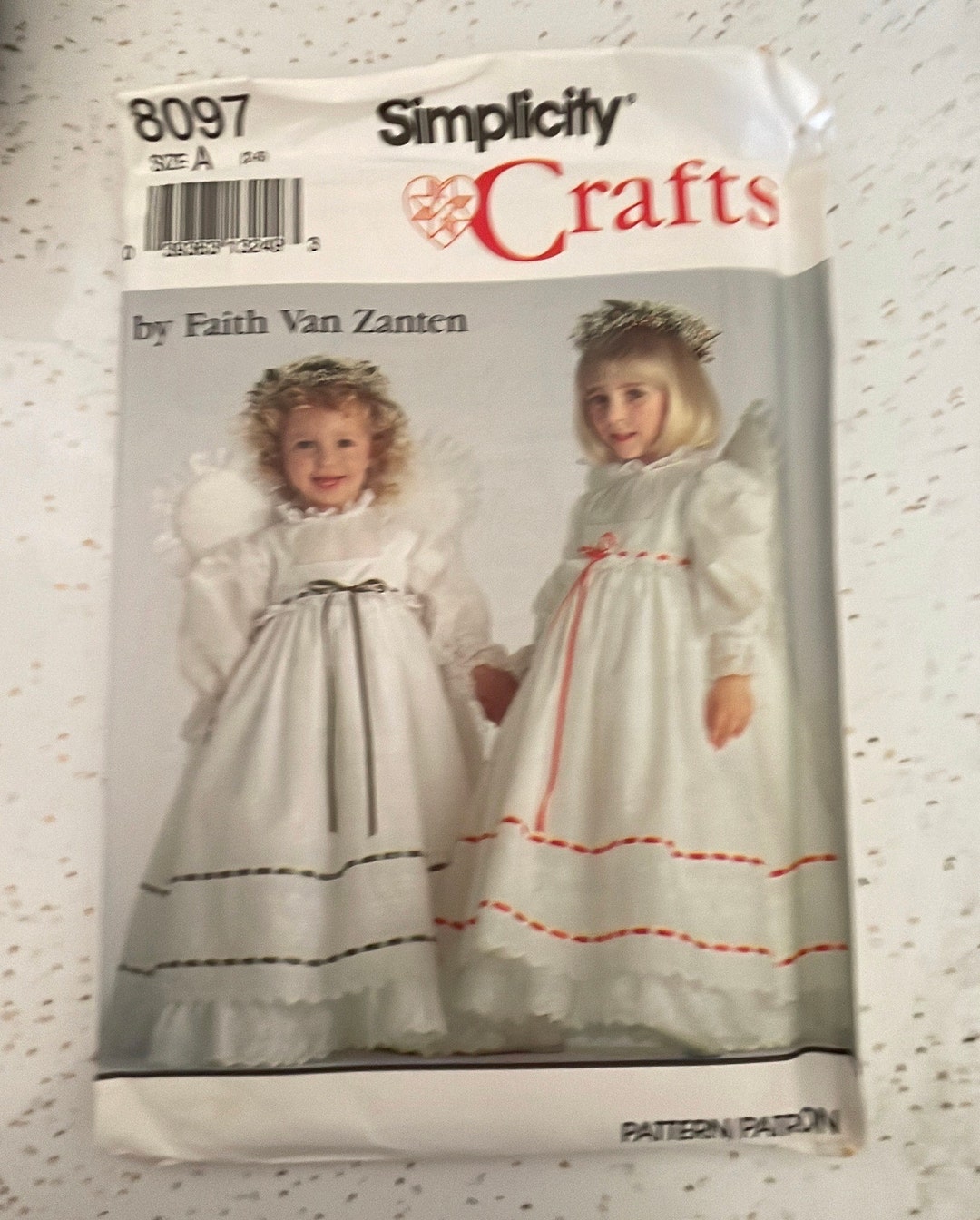 UNCUT Sewing Pattern - Simplicity 8097 Child's Dress Pinafore & Wings ...