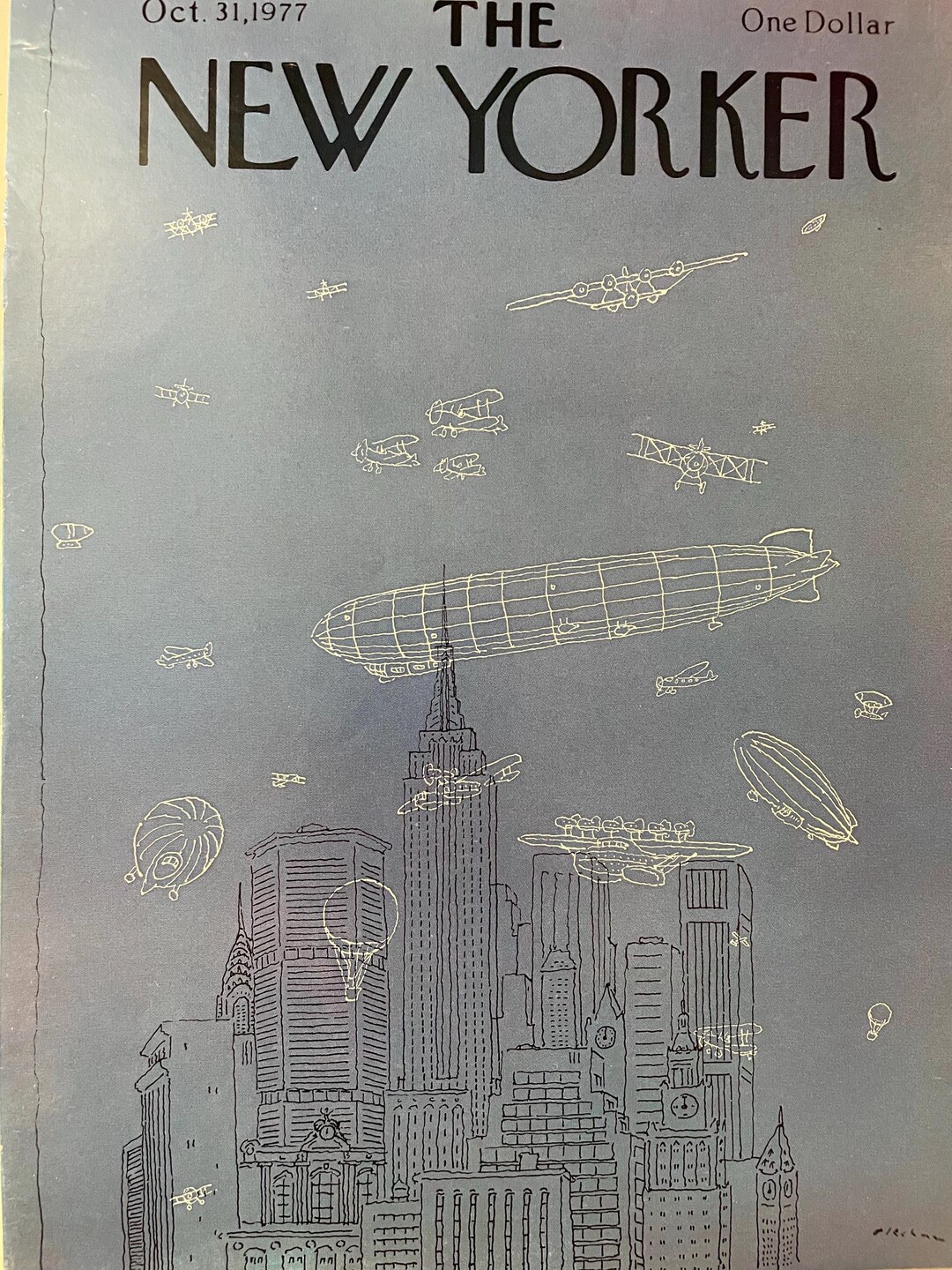The NEW YORKER Magazine Original Cover - October 31, 1977 - Etsy