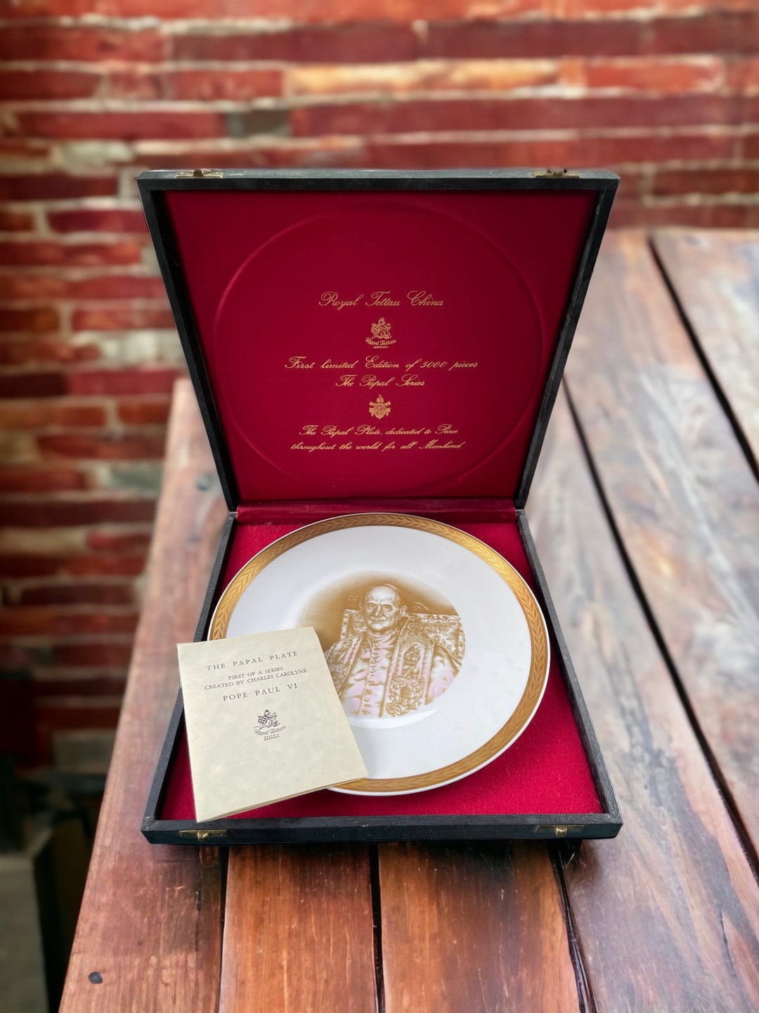 Pope Paul VI Royal Tettau China Limited Edition Vintage Papal Plate - Etsy